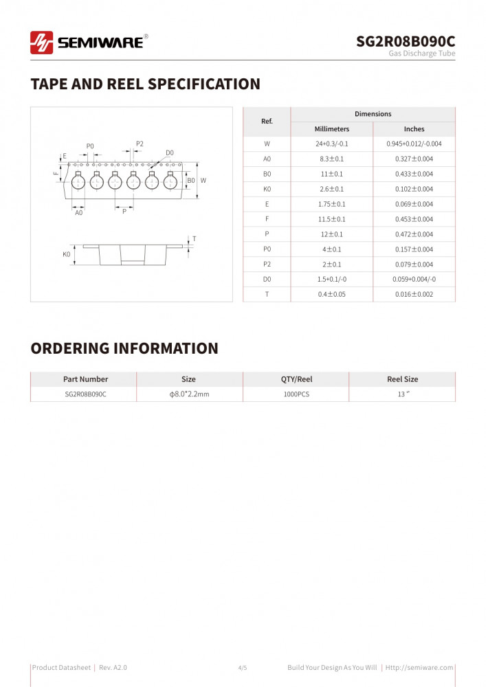 SG2R08B090C technical document page 4