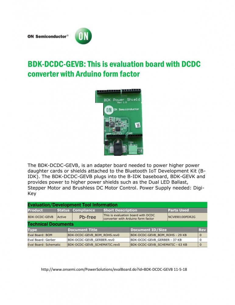 BDK-DCDC-GEVB technical document preview