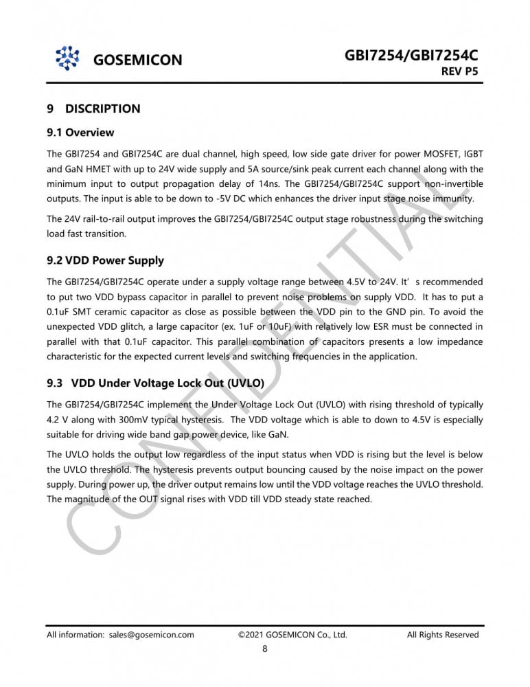 GBI7254MMAR datasheet page 8