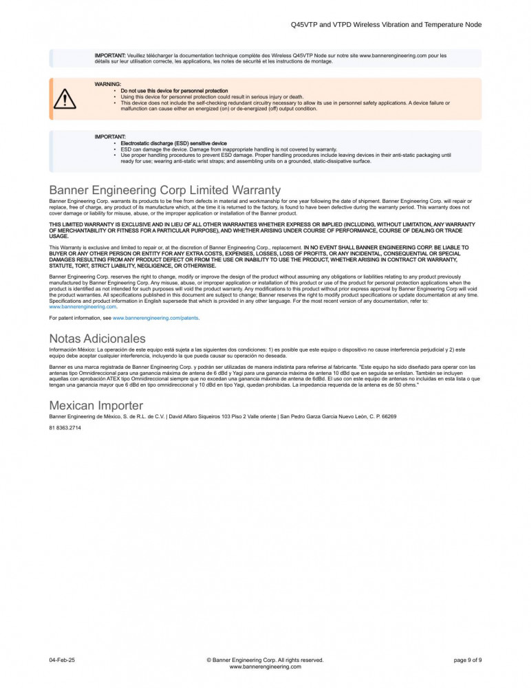 DX80N9Q45VTP technical document preview, page 9
