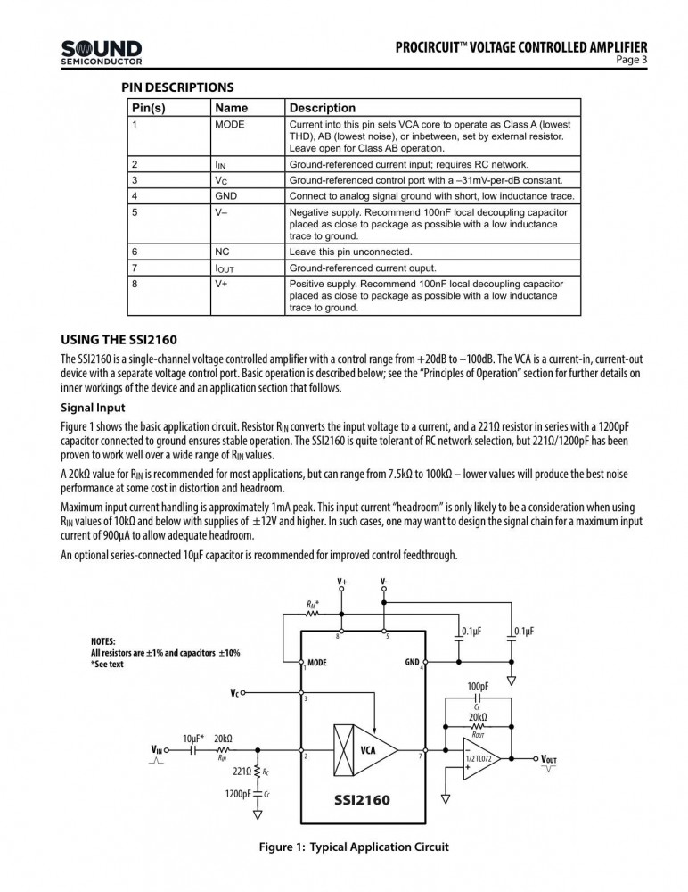 SSI2160 datasheet page 3