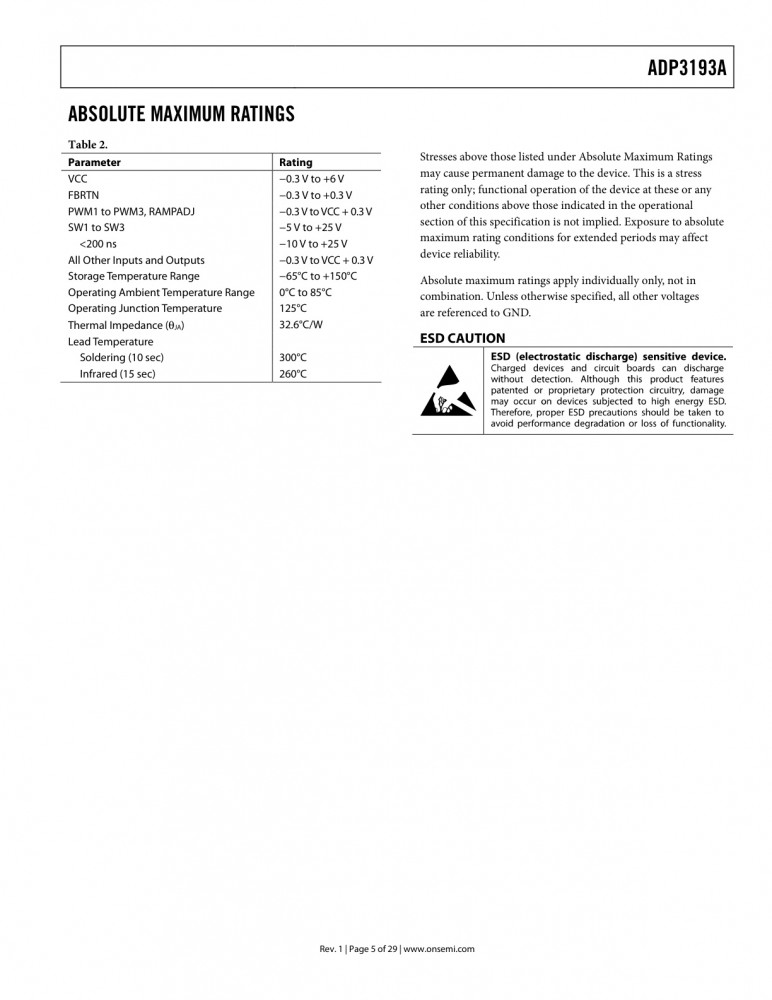 ADP3193A datasheet page 6