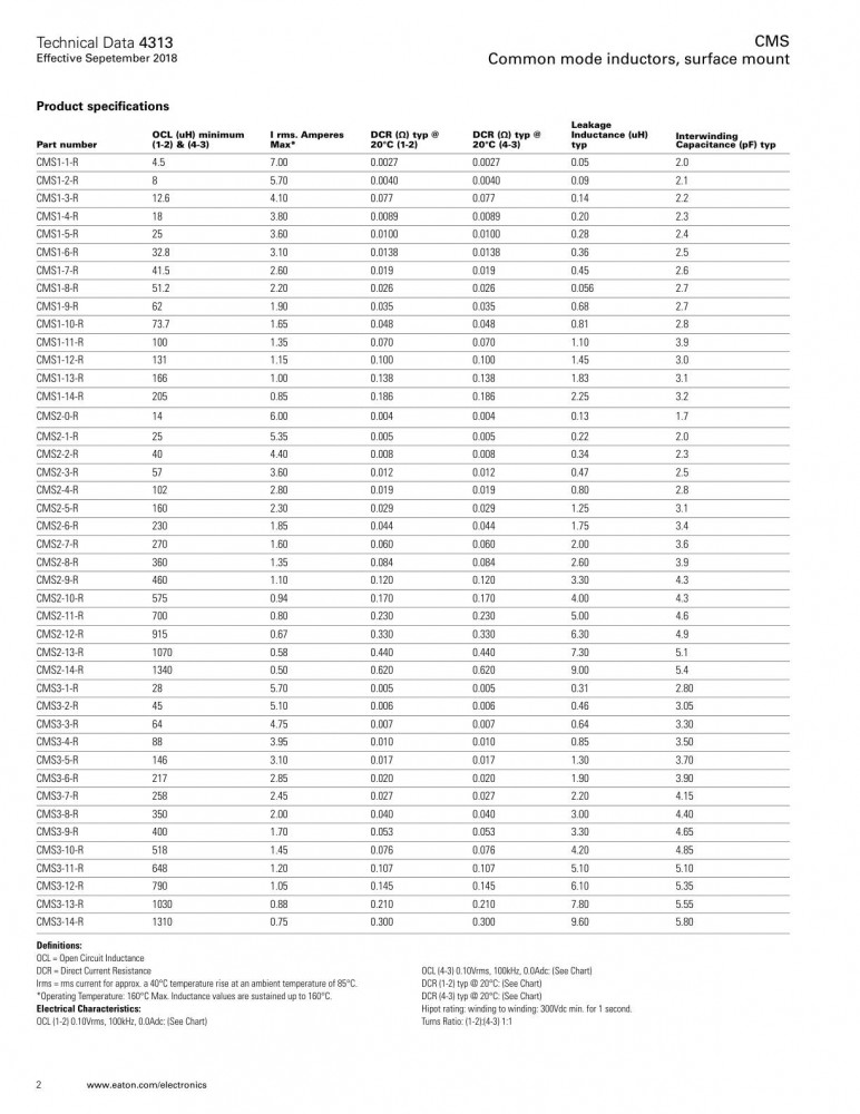 CMS3-11-R technical document page 2