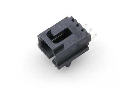2.54mm Pitch SL Header, Single Row, Right-Angle, LCP, Shrouded, Surface Mount, with Pegs, 0.75µm Selective Gold (Au) Plating, 8 Circuits, Tape and Reel