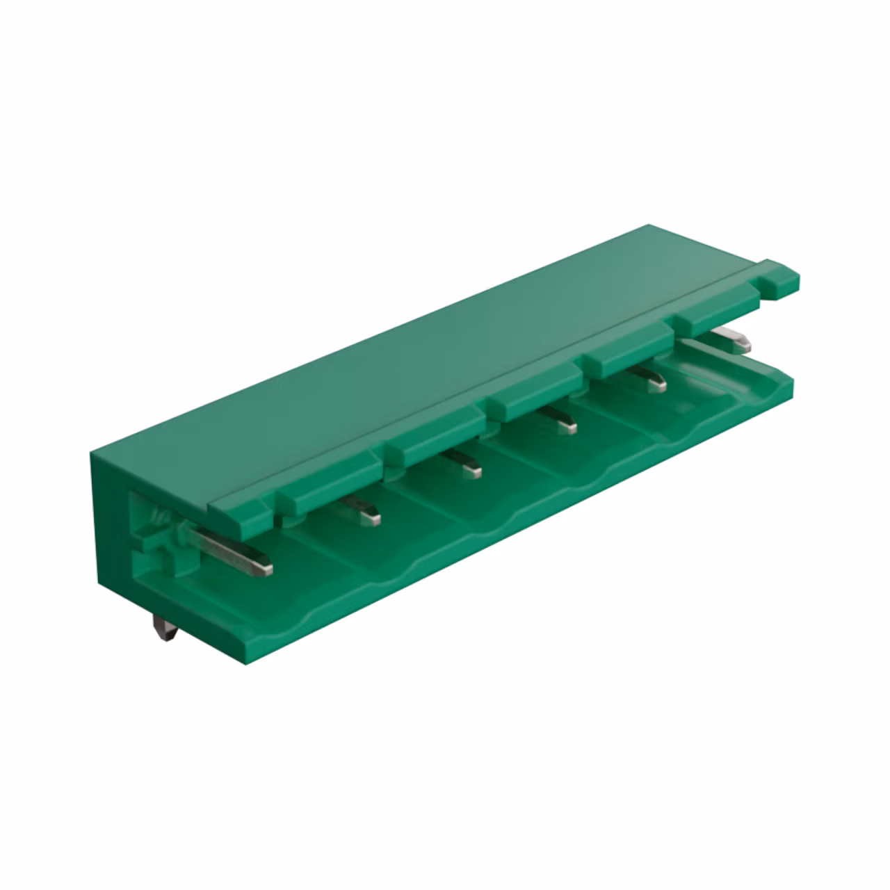 7.62mm Pitch Eurostyle Vertical Plug, Front Wire Entry, 4 Circuits
