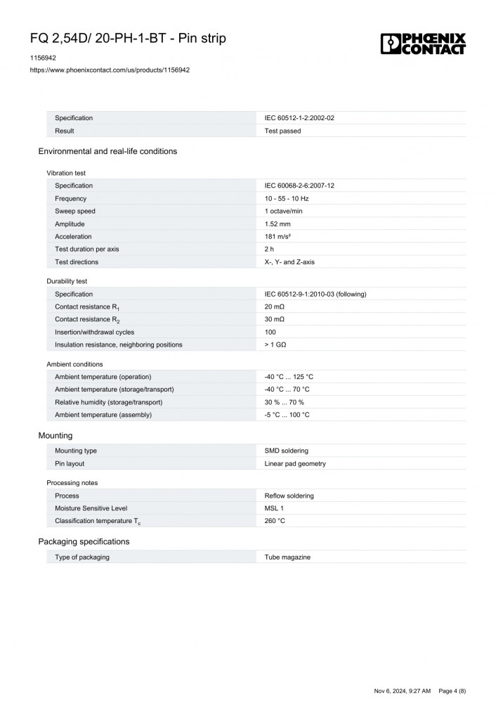 Phoenix Contact 1156942 technical document page 4
