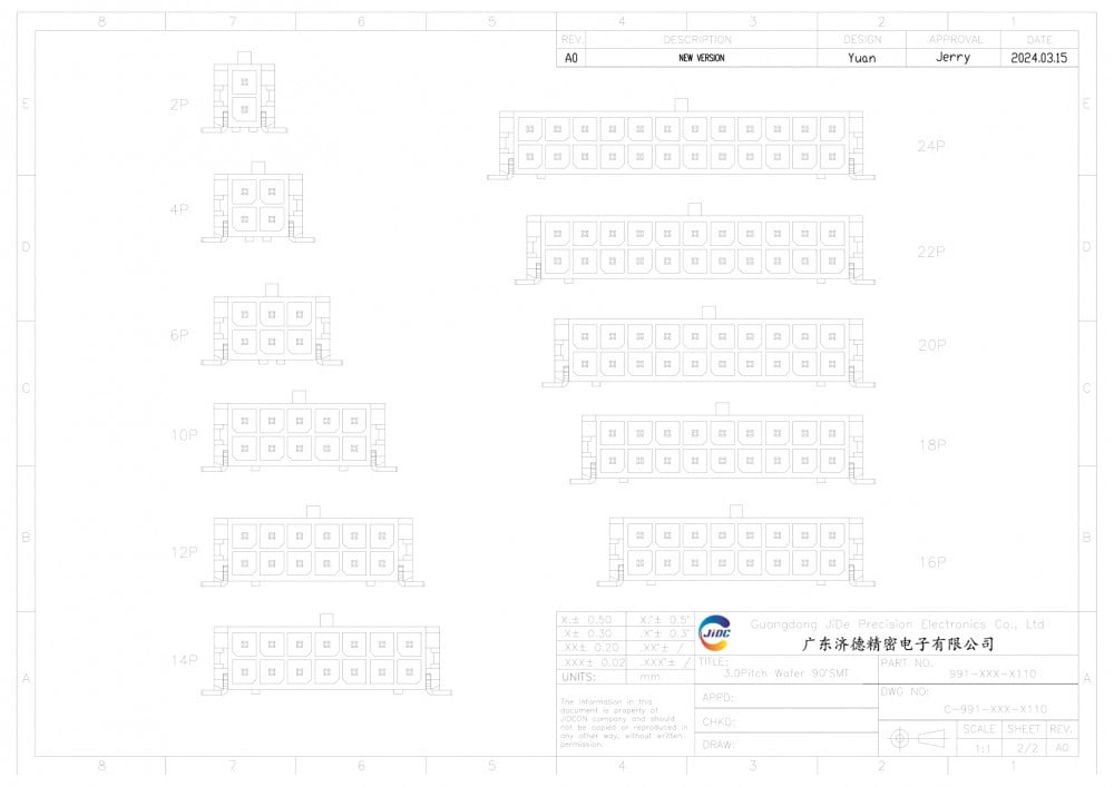 JIDC 991-081-2110 technical drawing page 2