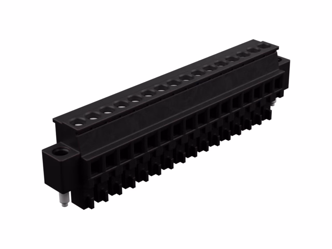 3.81mm Pitch Eurostyle Vertical Plug, with Retention Screws and Standard Imprinting, Front Wire Entry, Black, 16 Circuits for sale