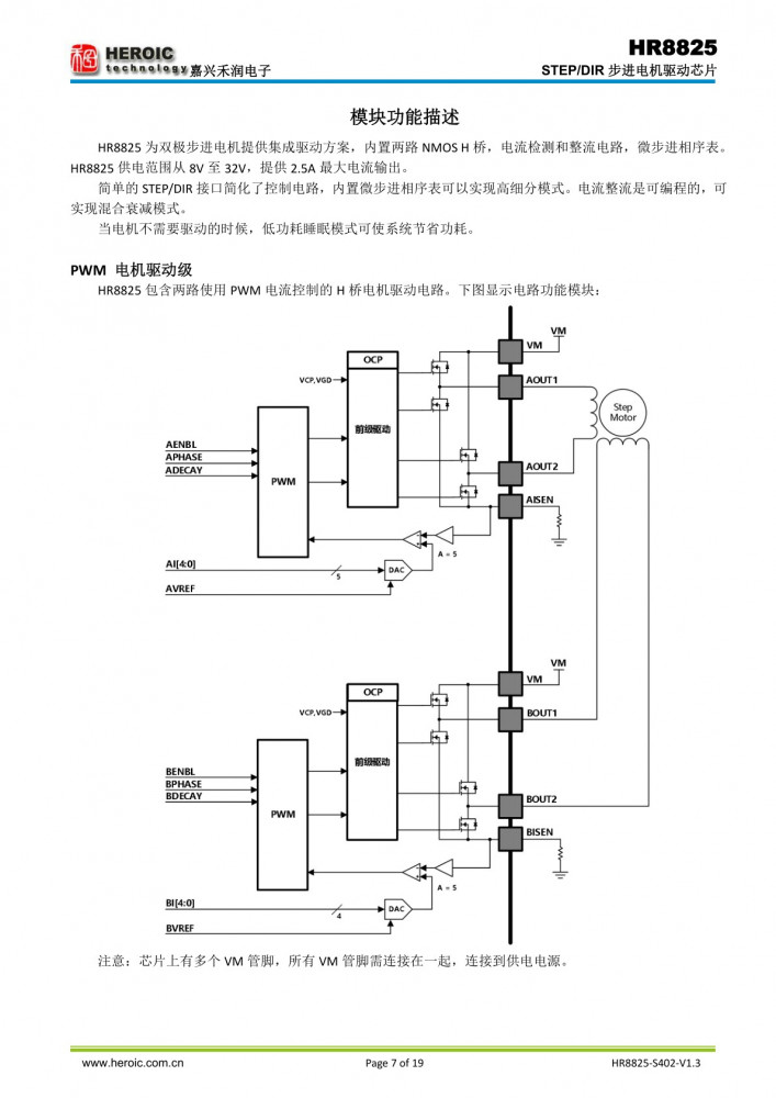 HR8825 datasheet page 7