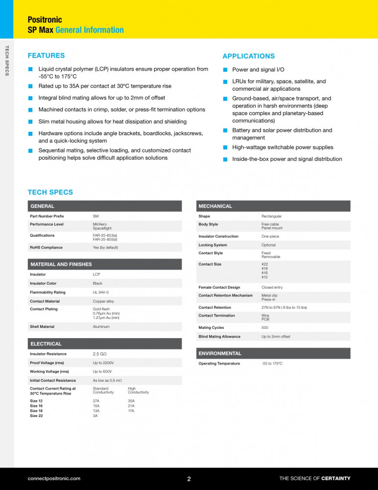 SP MAX technical document page 2