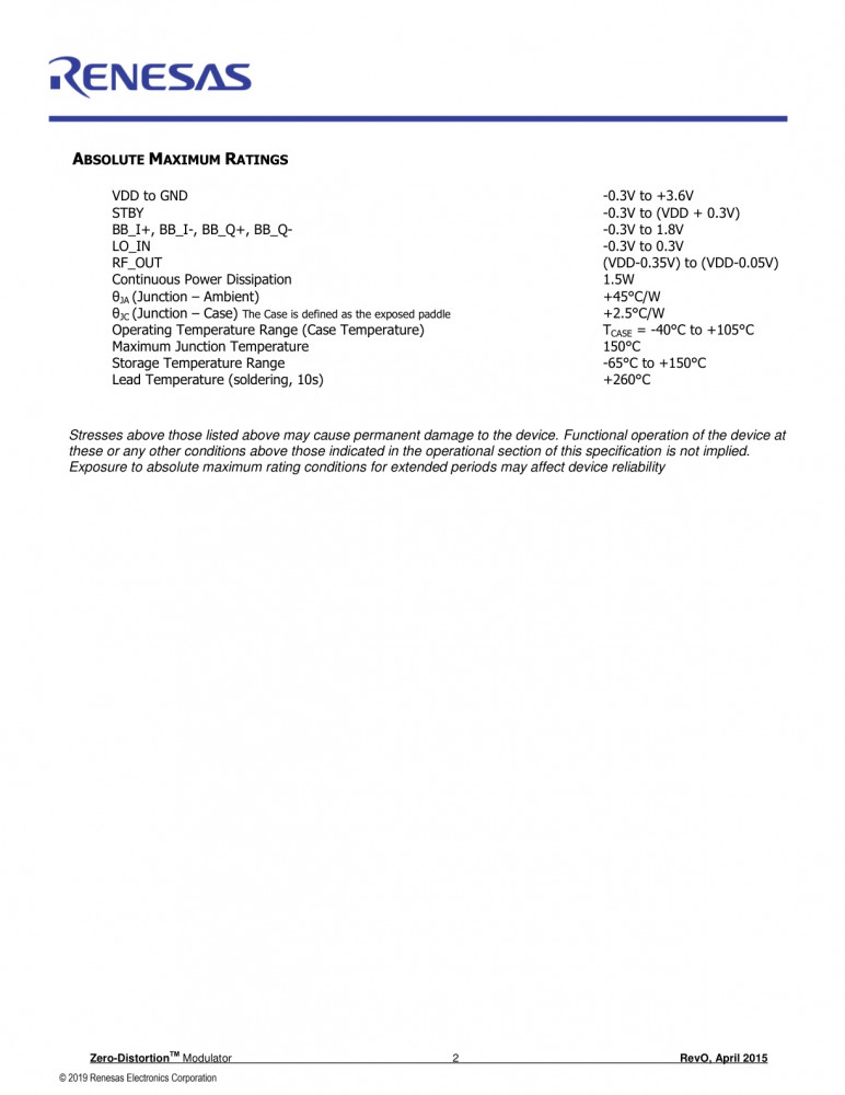 F1653NLGI8 datasheet page 2