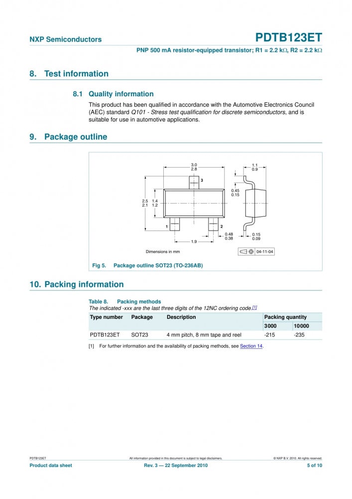 PDTB123ET datasheet page 6