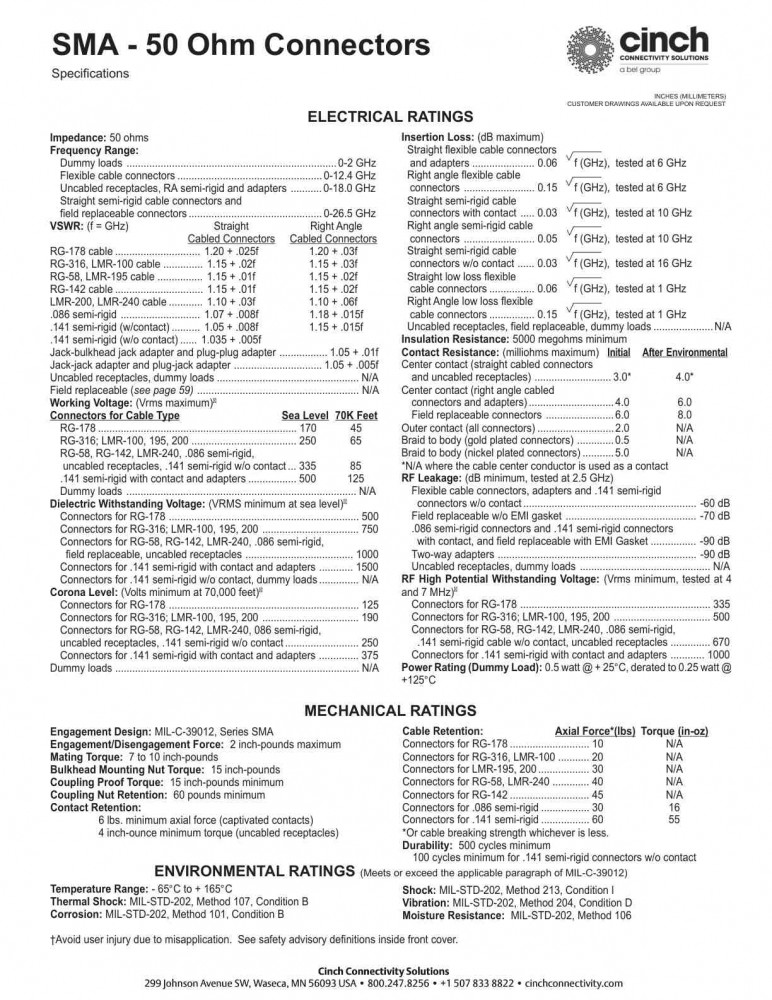 Bel Fuse 142-1701-041 technical drawing page 2