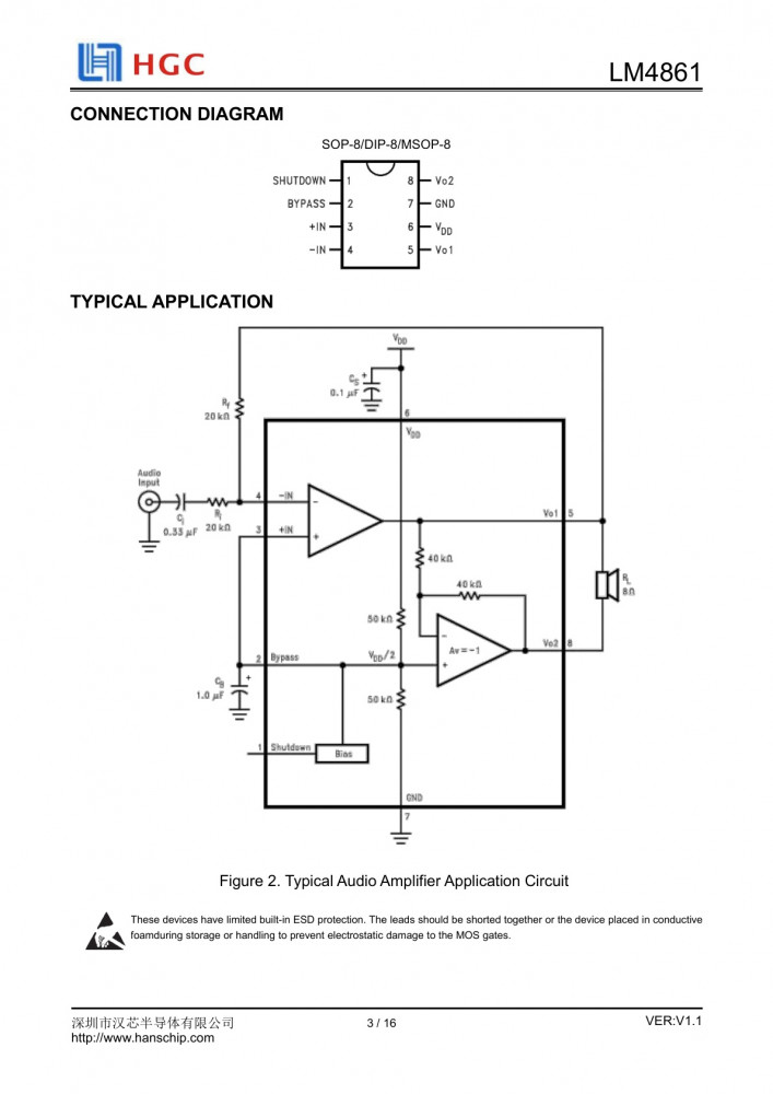LM4861DRG datasheet page 3