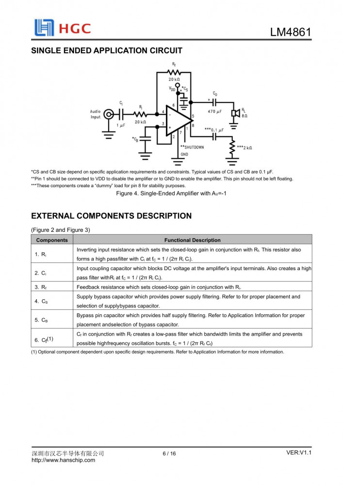 LM4861DRG datasheet page 6