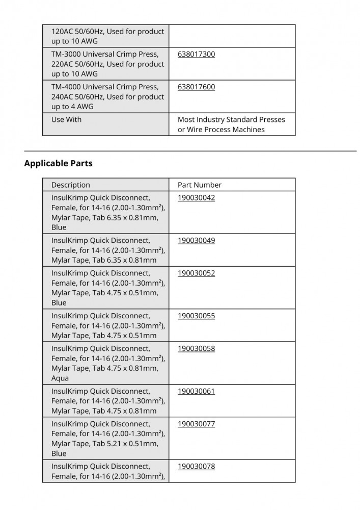 Molex 638854200 documentation page 3