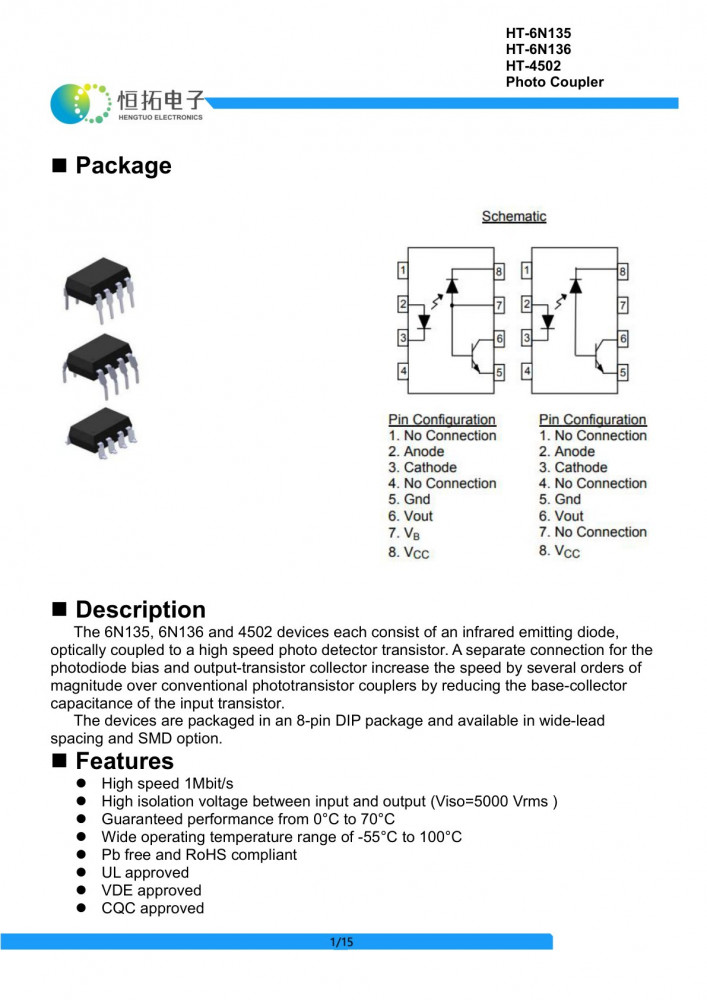 HT-6N136 datasheet page 2