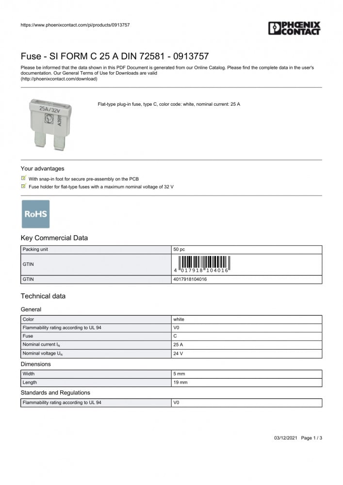 0913757 product document page 1