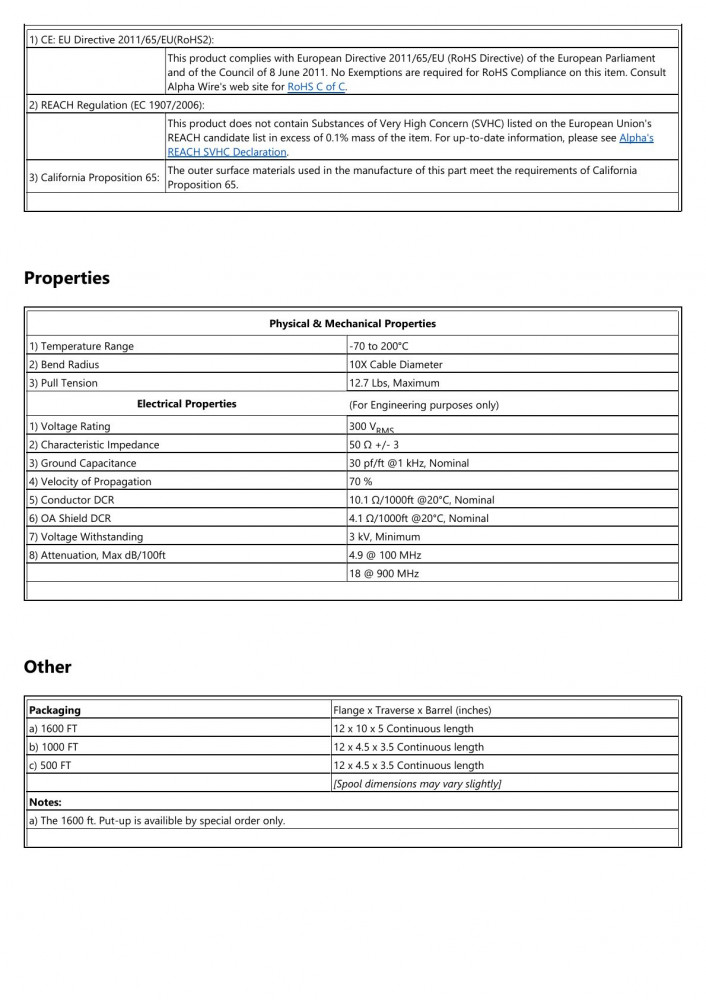 9158S BK001 technical specification page 2