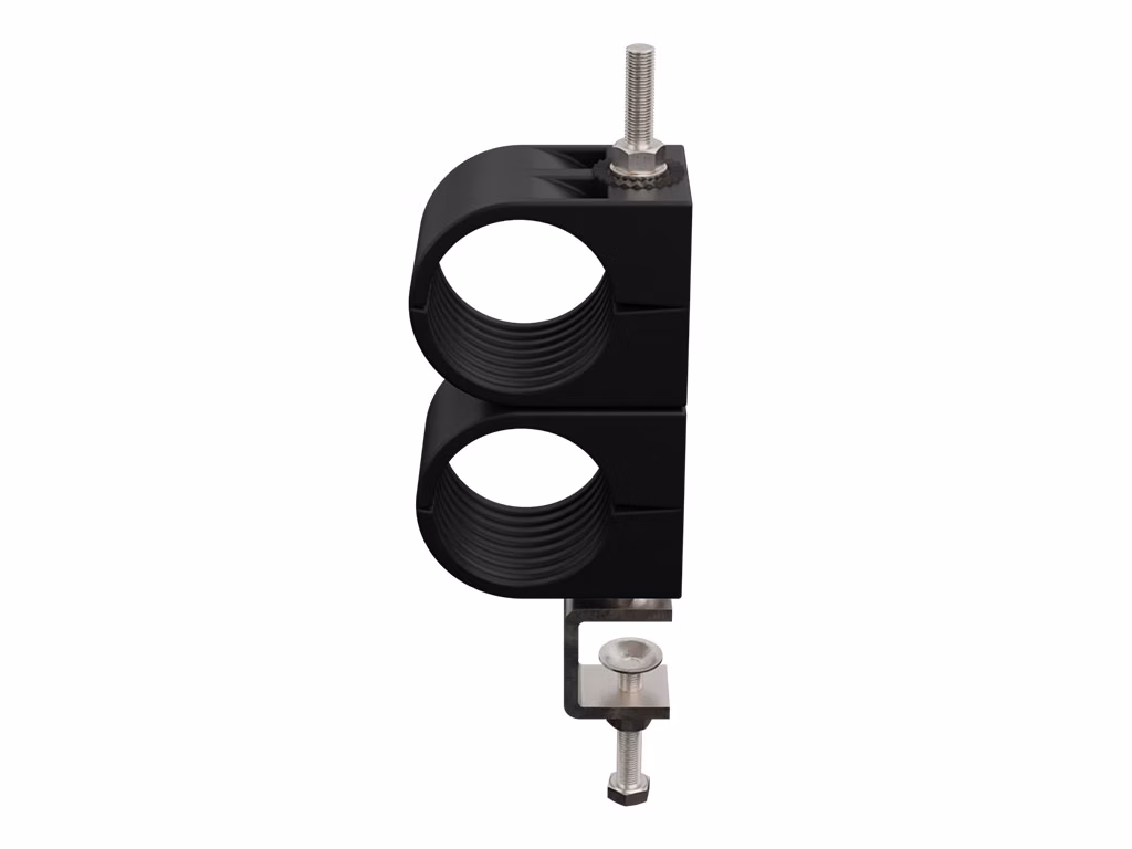 Single Side, 2-Hole, Feeder Clamp for 1-5/8