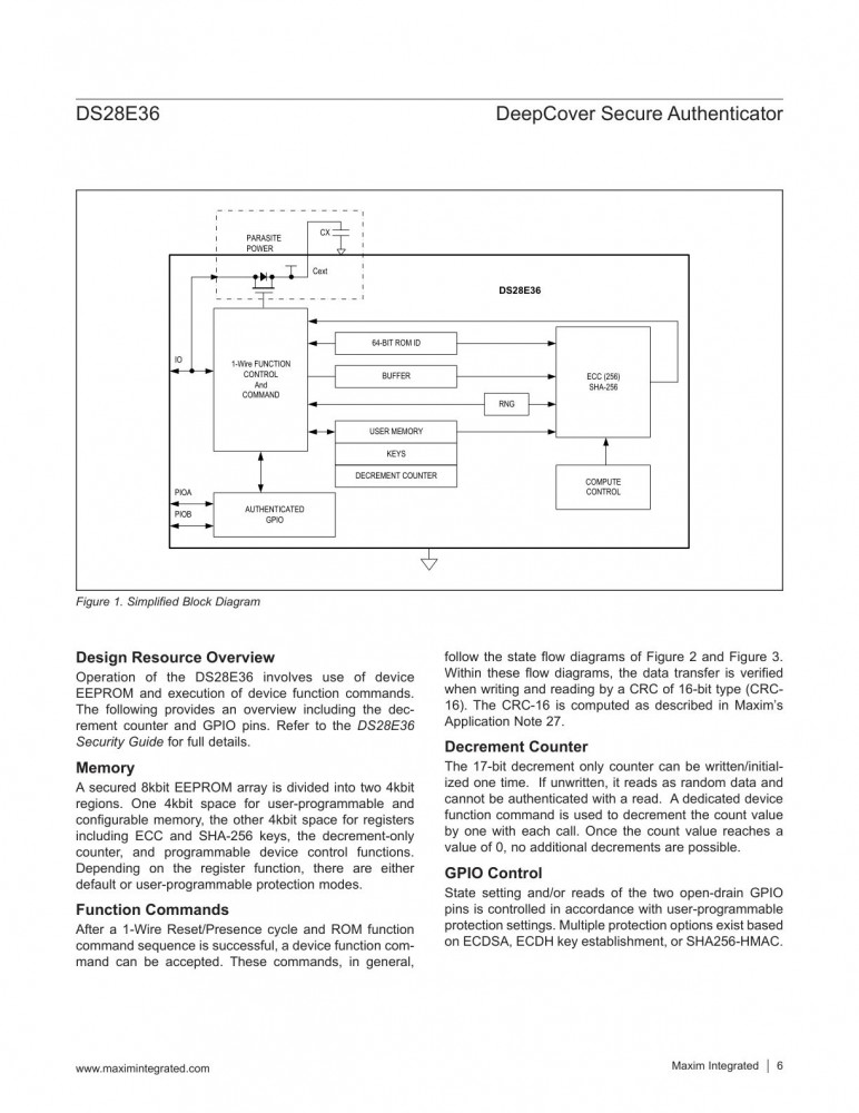 DS28E36 datasheet page 6