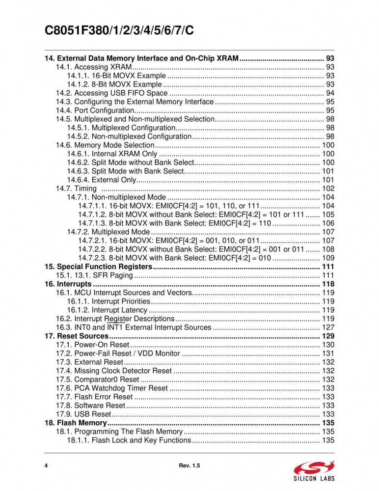 C8051F384-GQ technical document page 4