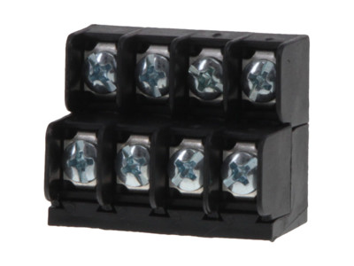 6.35mm Pitch Beau PCB Tri-Barrier Terminal Strip, without Mounting Ends,  with Clamp Washer Screws, 300V, 3 Circuits