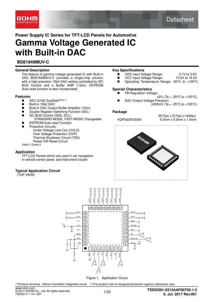 BD81849MUV-CE2 datasheet page 1