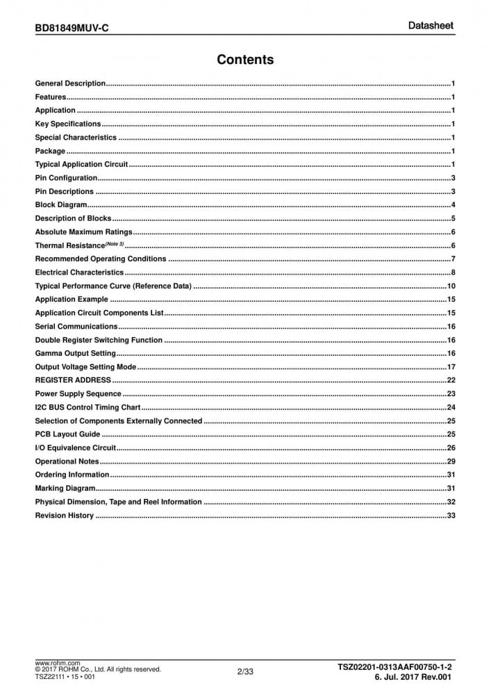 BD81849MUV-CE2 datasheet page 2