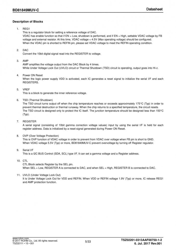 BD81849MUV-CE2 datasheet page 5