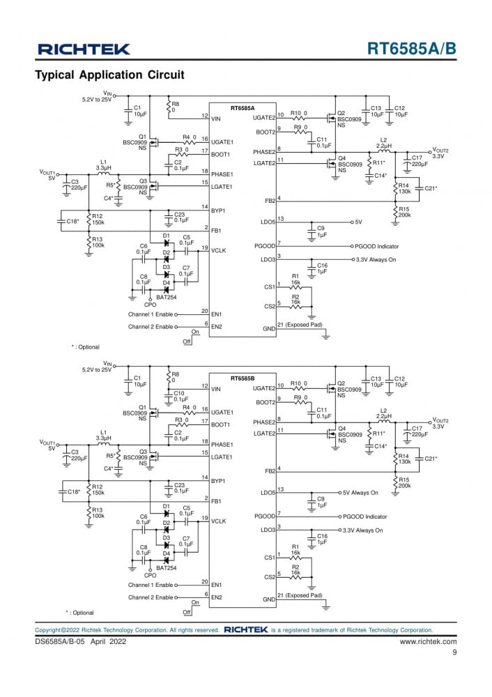 RT6585BGQW(2) datasheet page 9