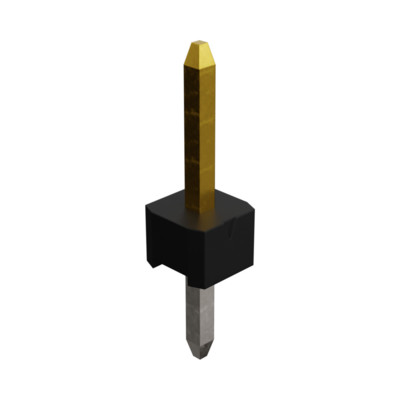 2.00mm Pitch Milli-Grid Header, Vertical, Through Hole, Breakaway, 1 Circuit, 0.50 µm Gold (Au) Plating, Mating Pin Length 4.00mm, Tail Length 2.70mm, Lead-Free for sale
