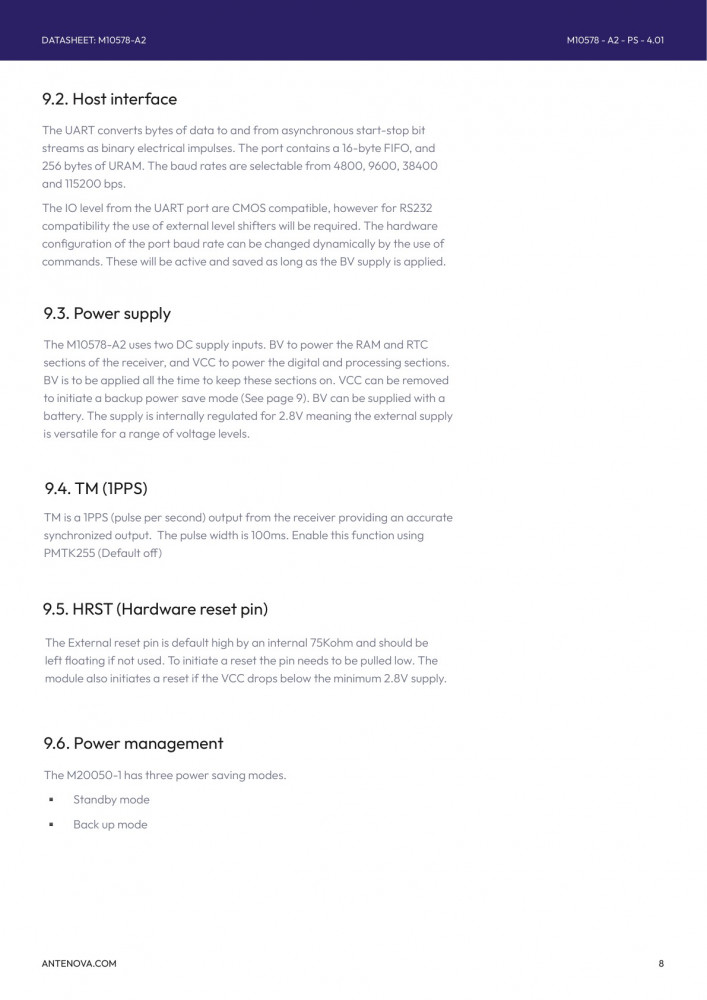 M10578-A2 datasheet page 8
