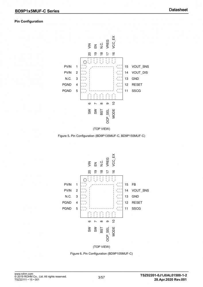 BD9P135MUF-CE2 datasheet page 3