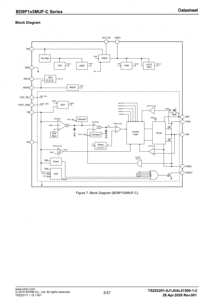 BD9P135MUF-CE2 datasheet page 5