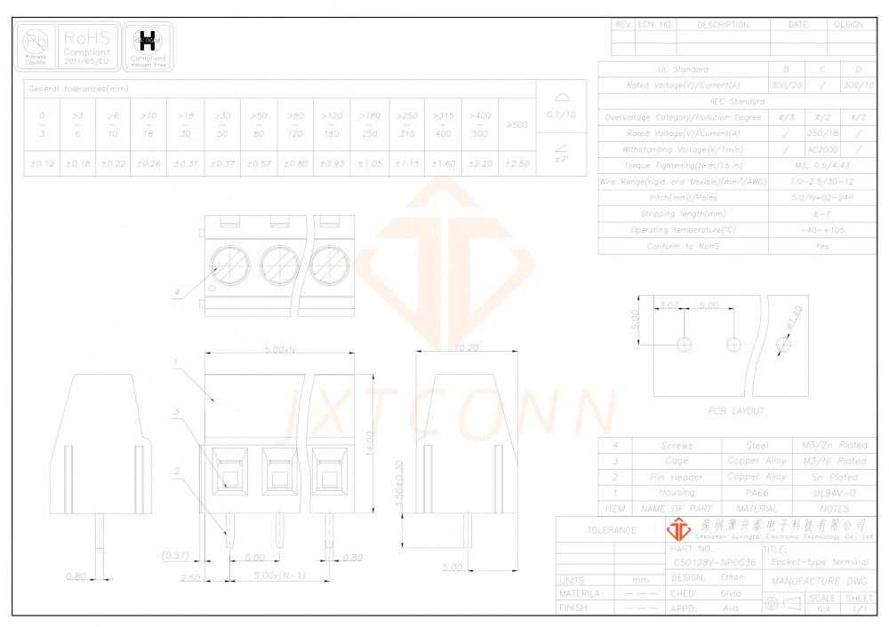 C50128V-3P0G36 technical drawing page