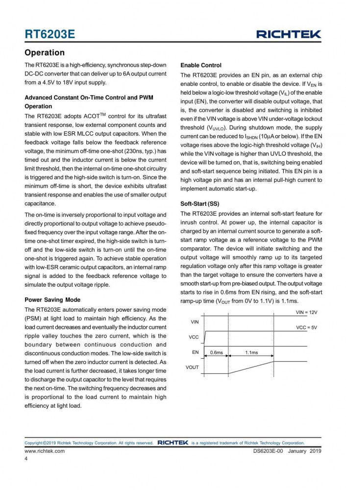 RT6203E datasheet page 4