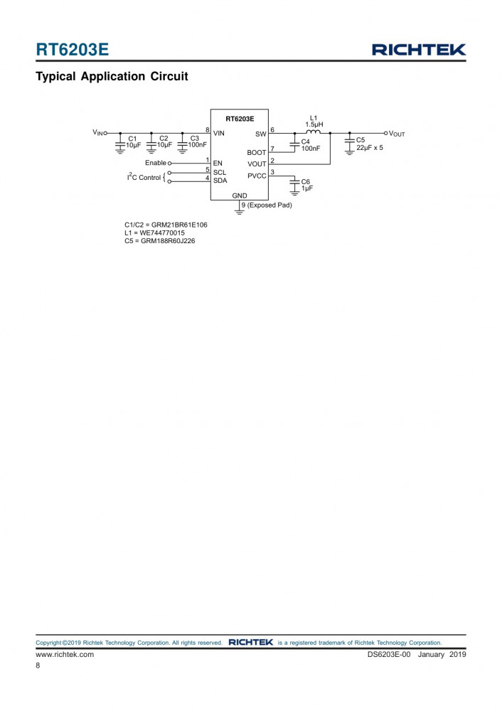 RT6203E datasheet page 8