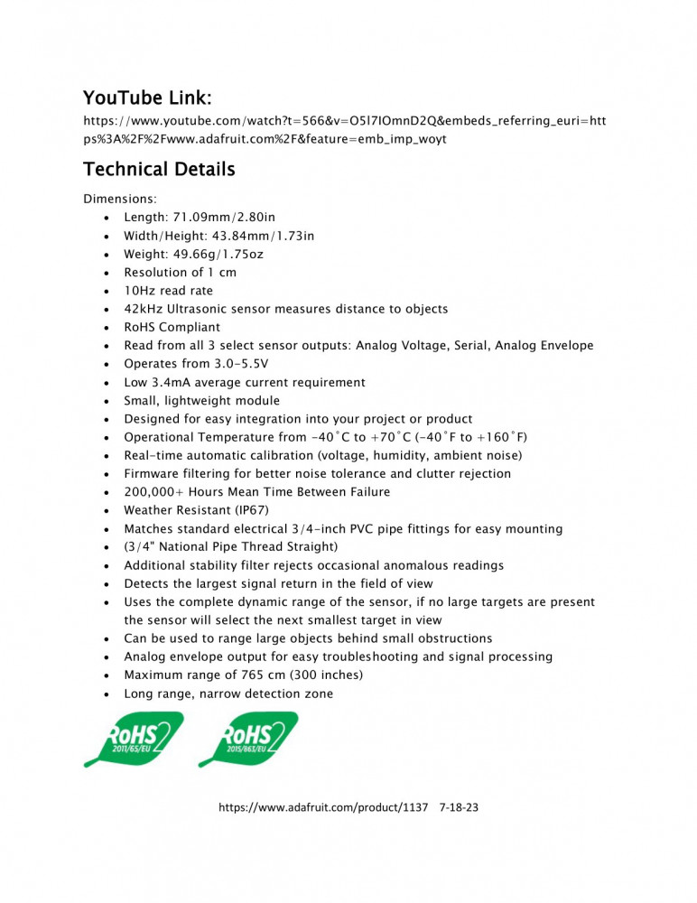 Adafruit 1137 technical document page 2