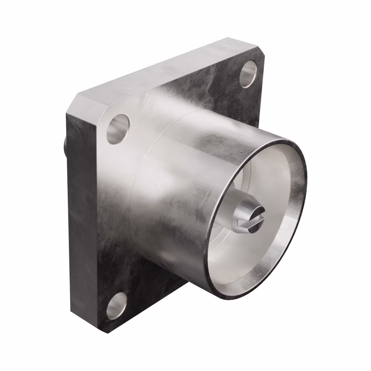 DIN 7/16 Plug, Straight, 4-Hole Flange Mount, Push-On Mating, One Piece Per Carton, 50 Ohms for sale