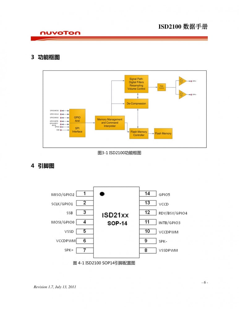 I2130SYIR technical document page 6