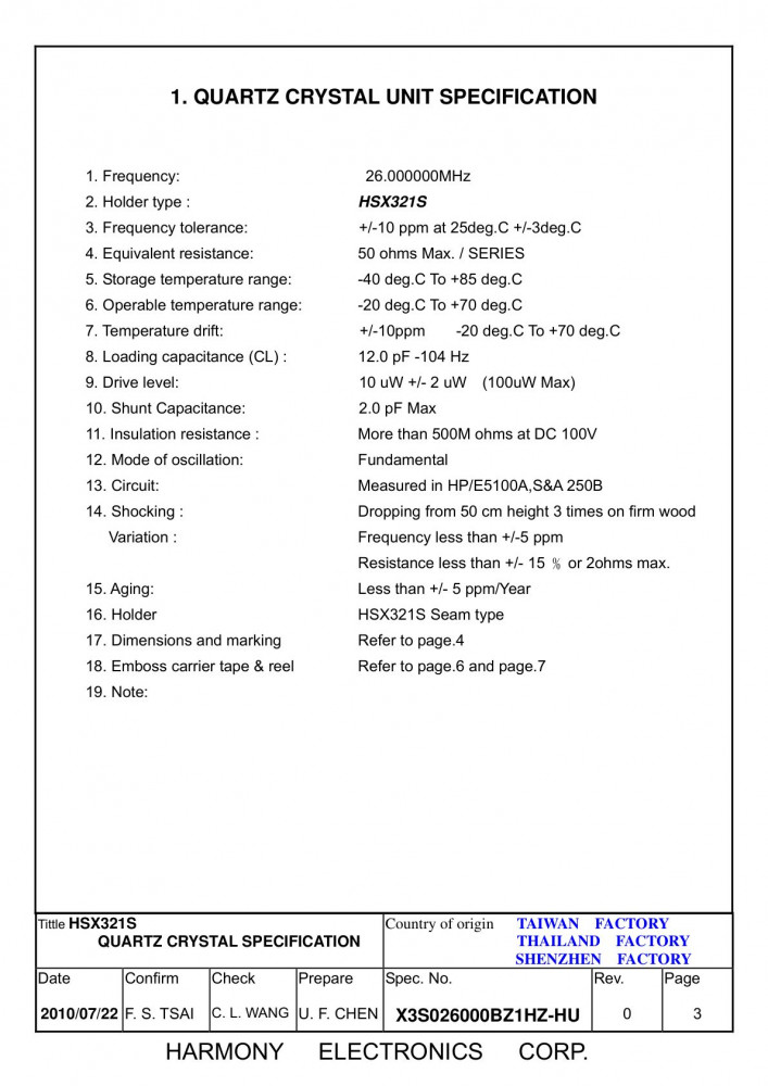 X3S026000BZ1HZ-HU specification page 3