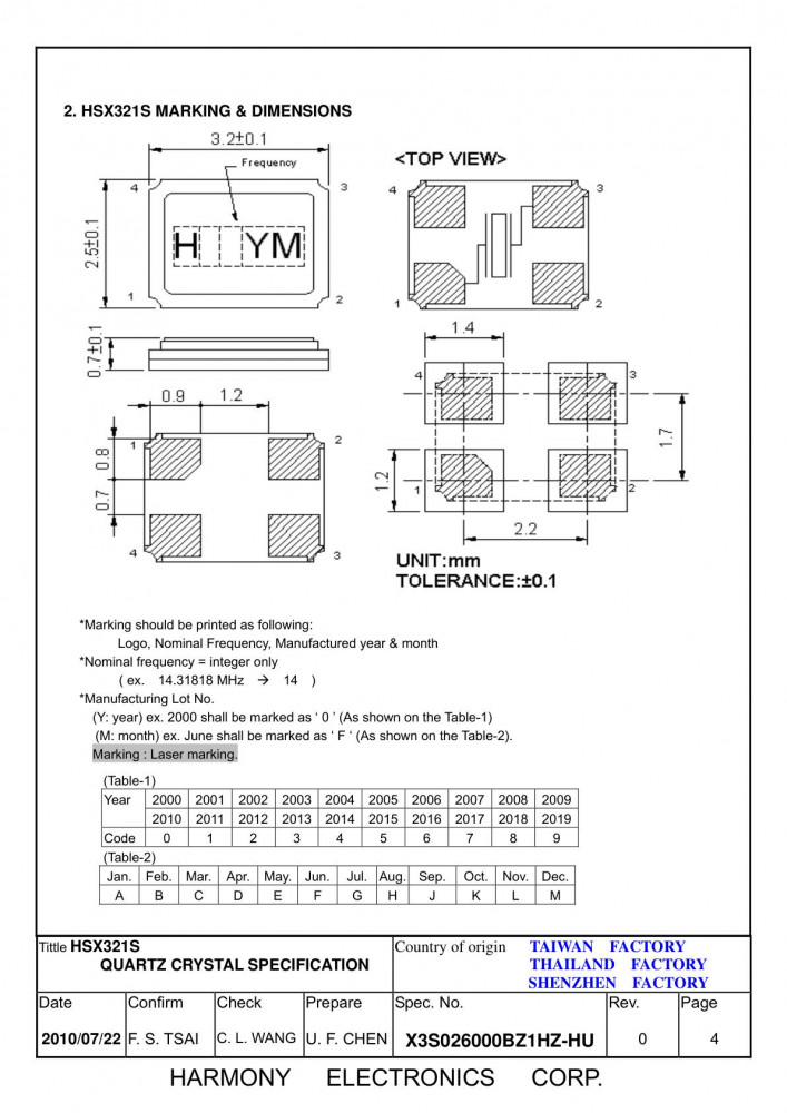 X3S026000BZ1HZ-HU specification page 4
