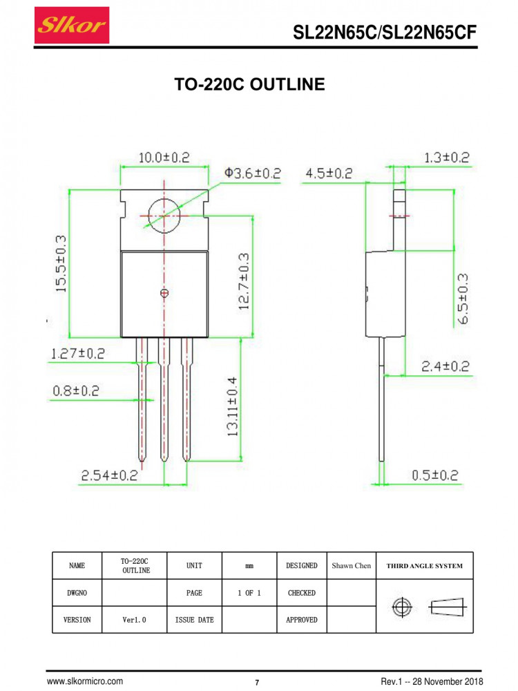 SL22N65CF datasheet page 7