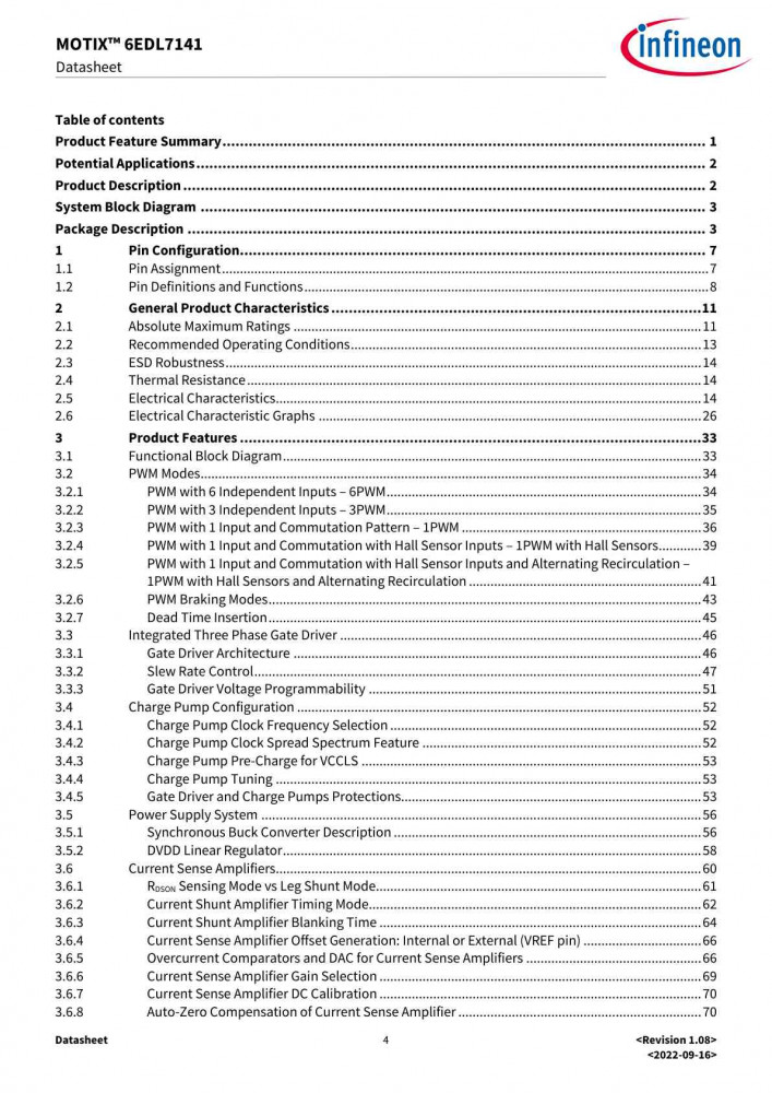 6EDL7141XUMA1 datasheet page 4