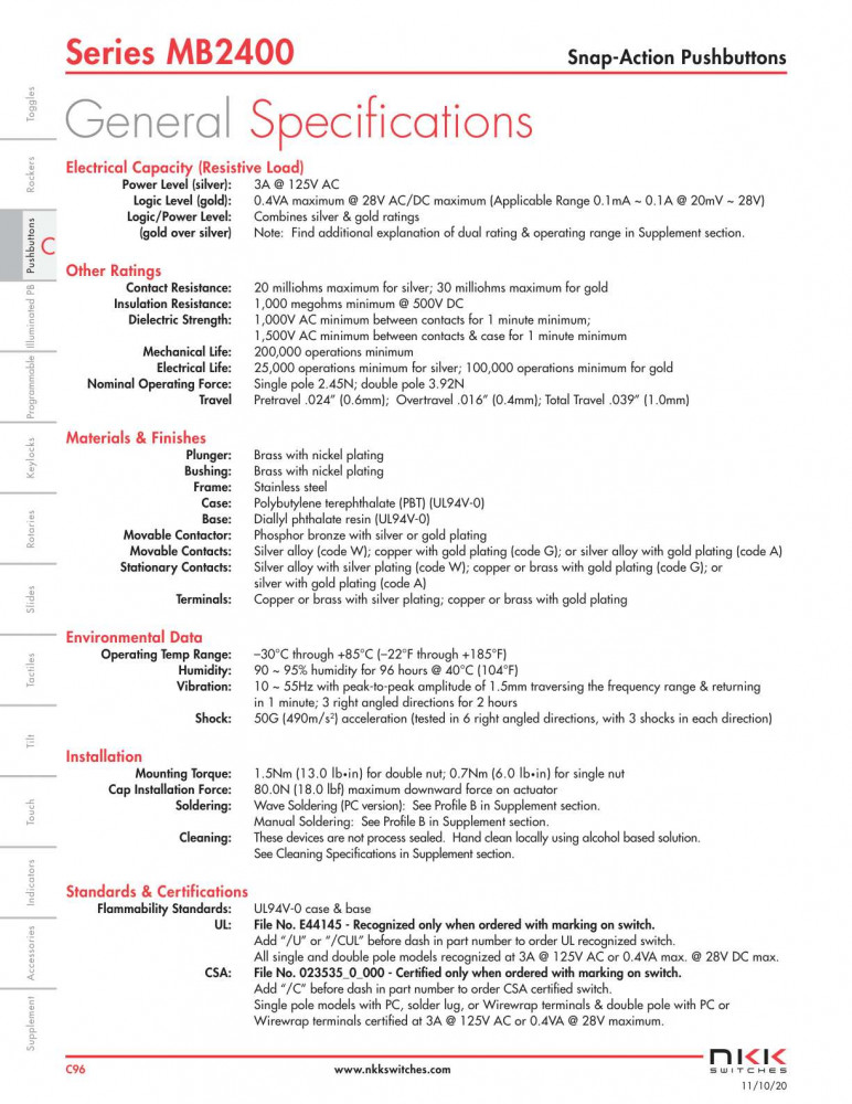 MB2461 documentation page 1