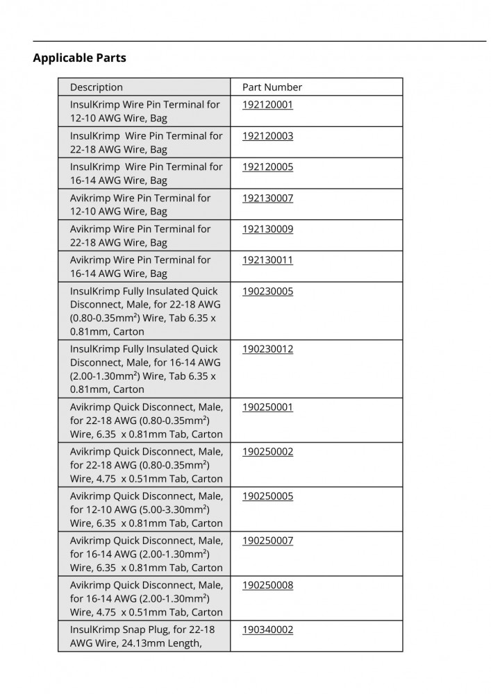 MOLEX 640010100 documentation page 3