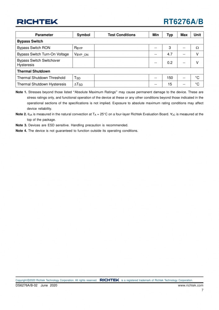 RT6276A/B datasheet page 7