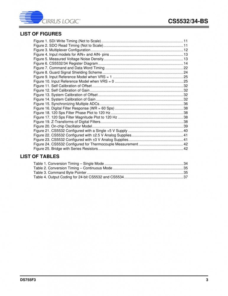 CS5534-BSZ datasheet page 3