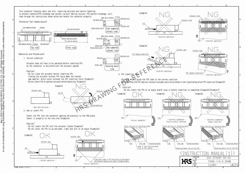 HRS FH58 instruction manual page 5